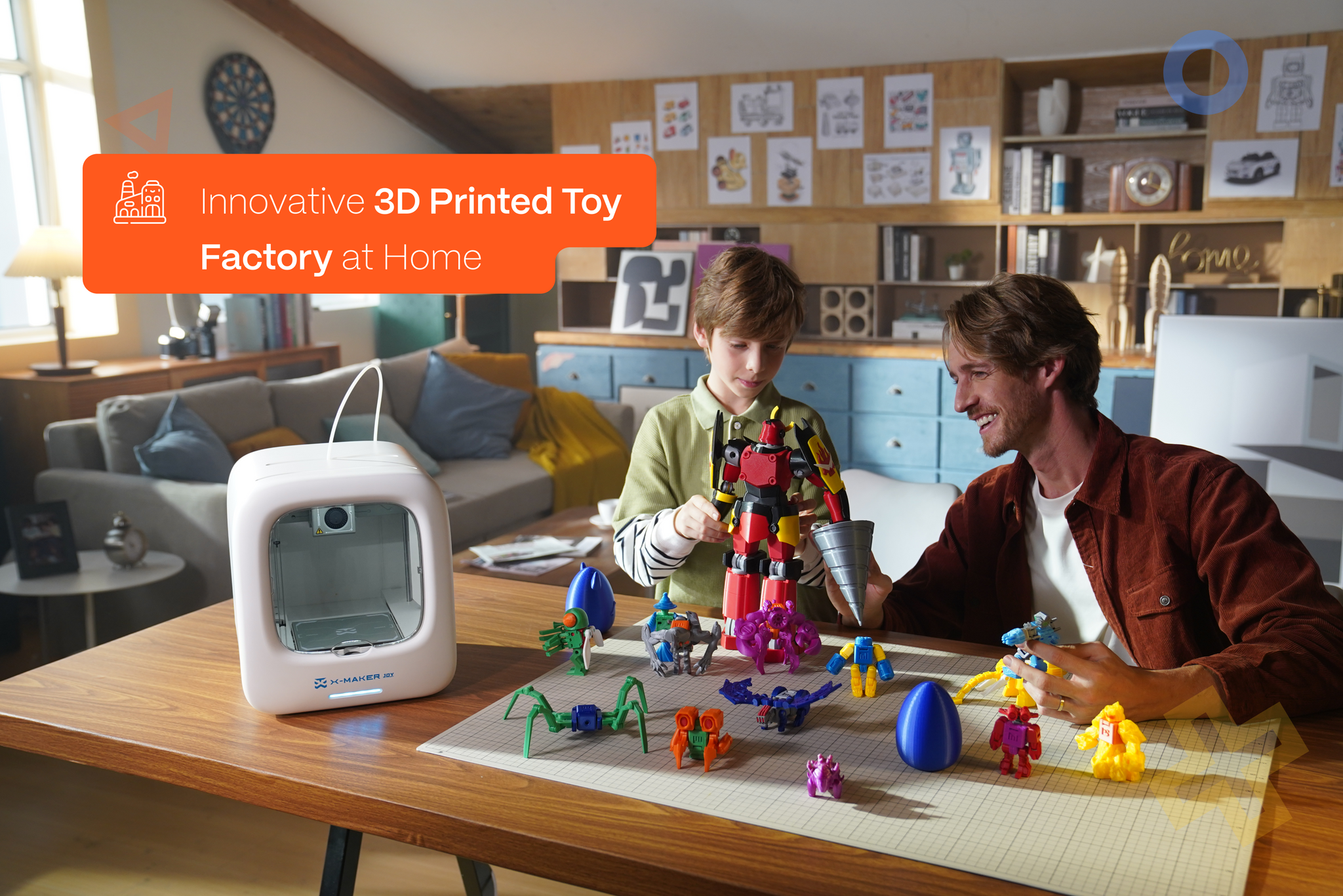 AOSEED X-MAKER JOY AI: A Smart 3D Printer for Kids Creating Endless To ...