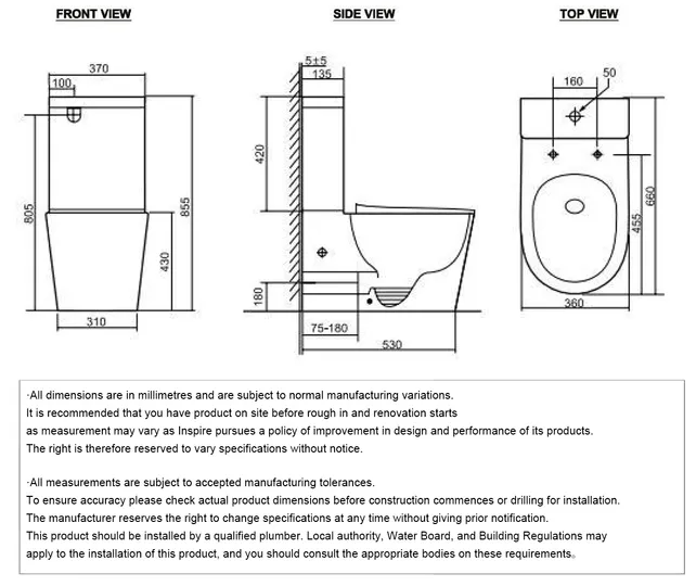 Pure Living Rimless Vortex Flush Toilet Suites with Smart Bidet Seat ...