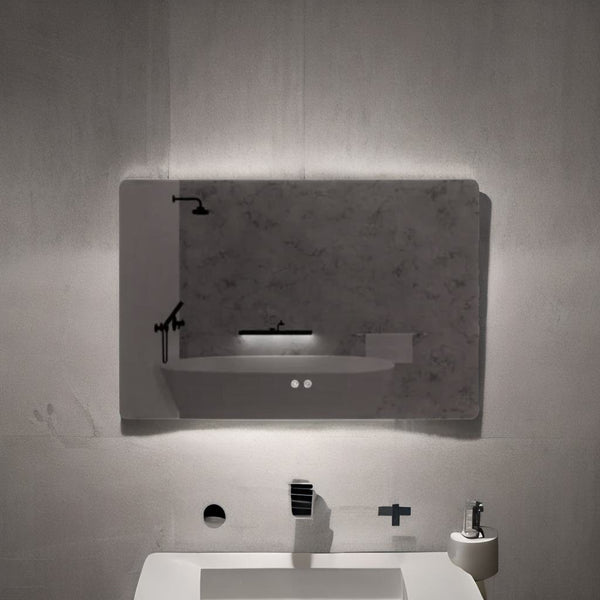 Pure Living Rectangle Frameless LED Mirror – Pure Living Australia